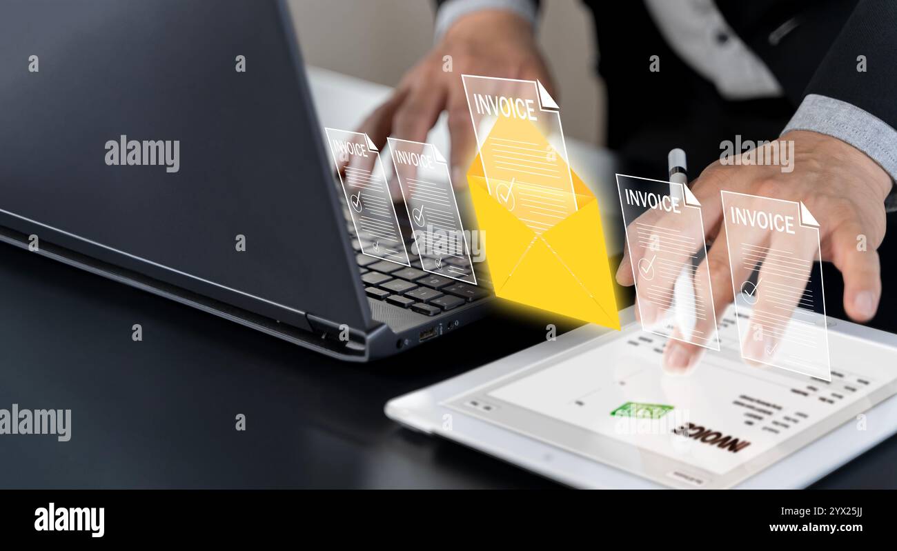 Digital E-Invoice and Statement Software for Online Transactions.Payment and Billing Invoices ...