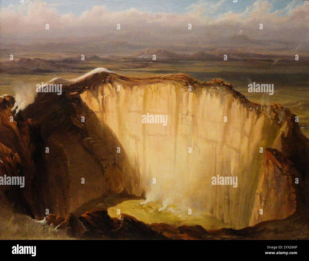 Cráter del Popocatépetl, s. XIX - Daniel Thomas Egerton Stock Photo - Alamy