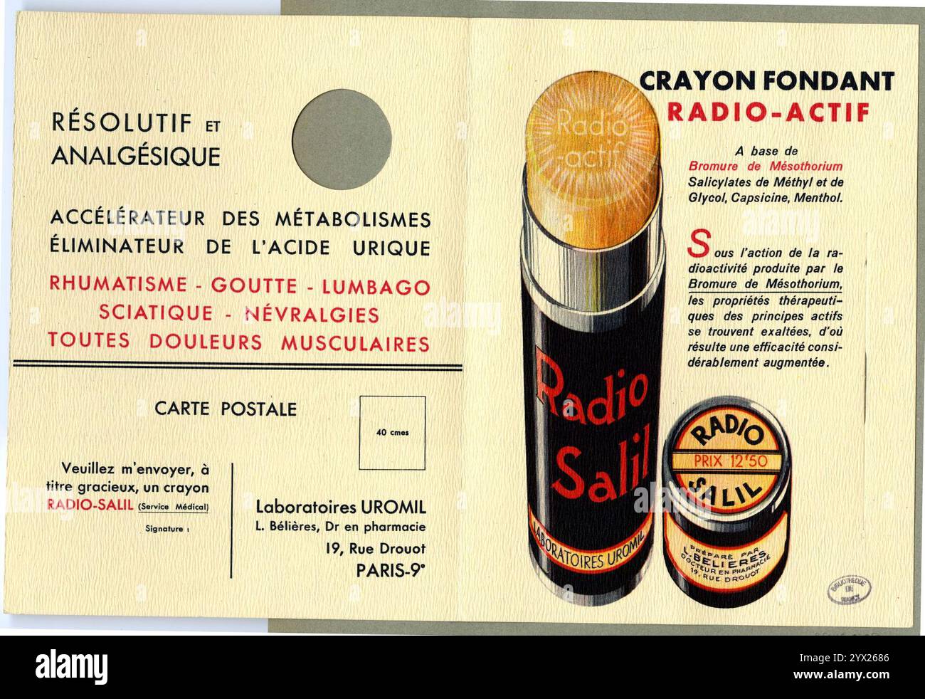 Crayon fondant radio-actif Stock Photo - Alamy