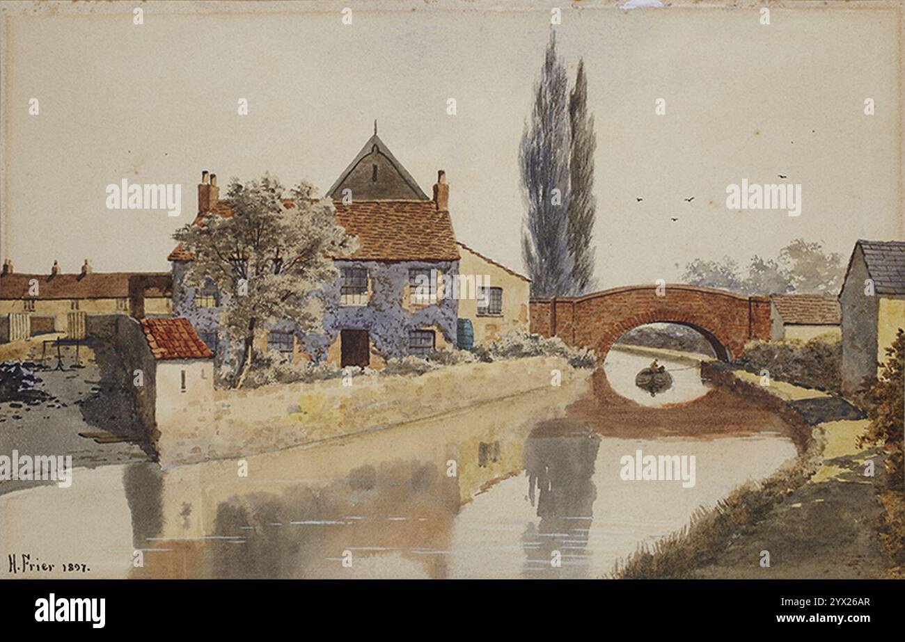 Creech St Michael Canal Bridge from West - 267-1989-44 Stock Photo - Alamy