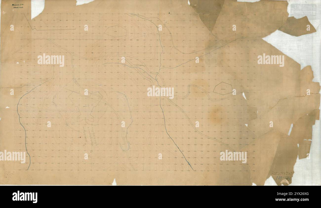 Crest line of Fort Whipple, Cass, and Woodbury showing their relative ...