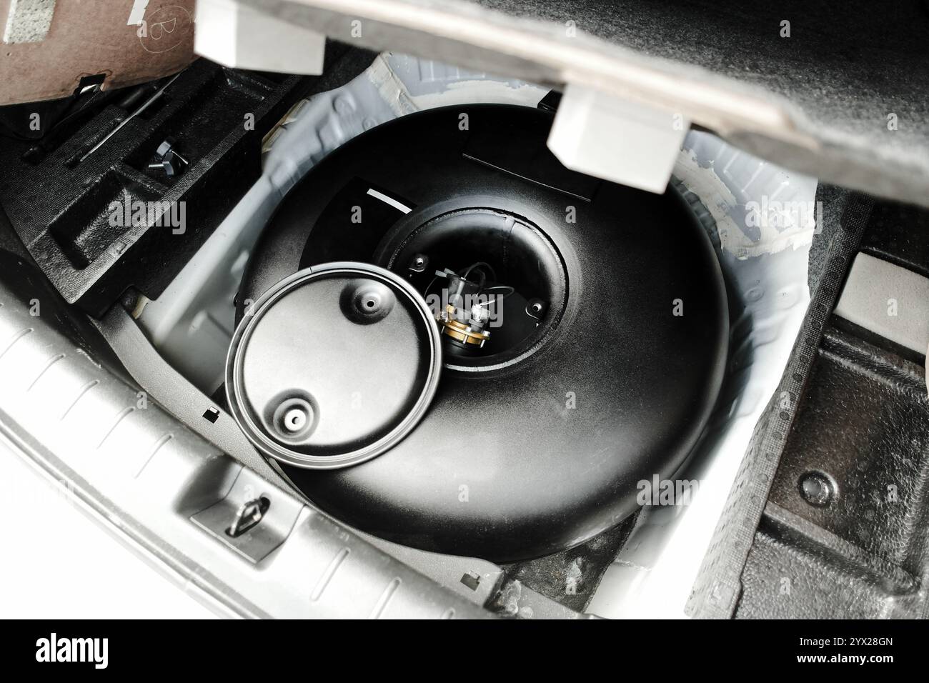 LPG or Propane gas container in vehicle trunk , Car alternative energy ...