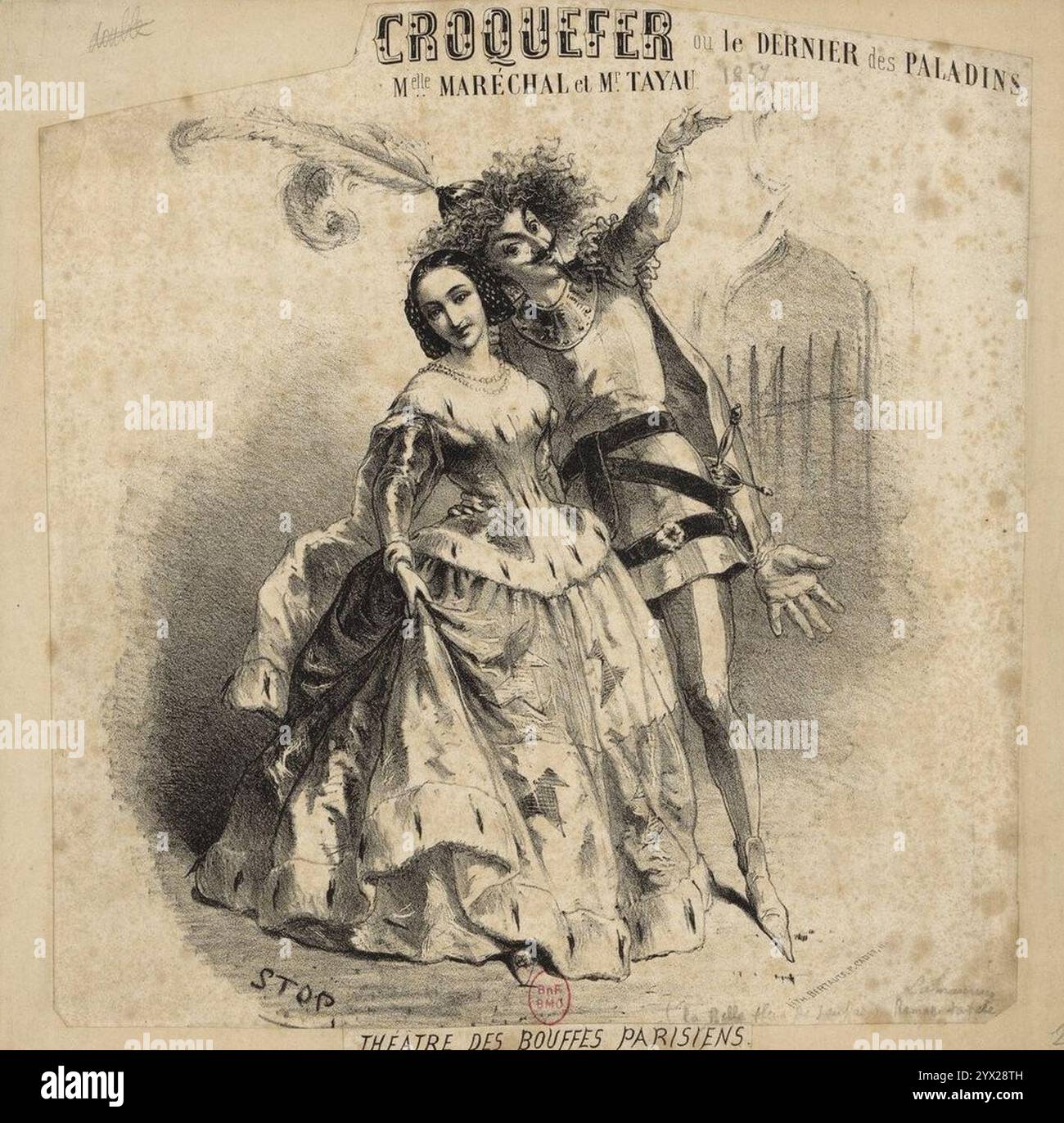 Croquefer – Opera duet, drawing by Stop Stock Photo - Alamy