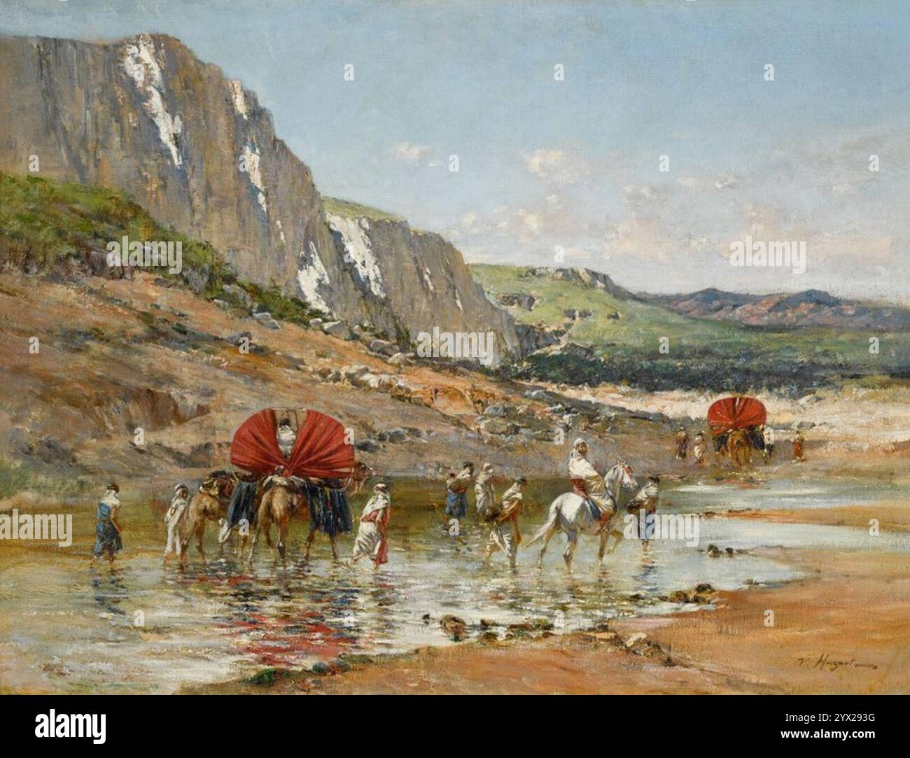 Crossing the Wadi Stock Photo - Alamy