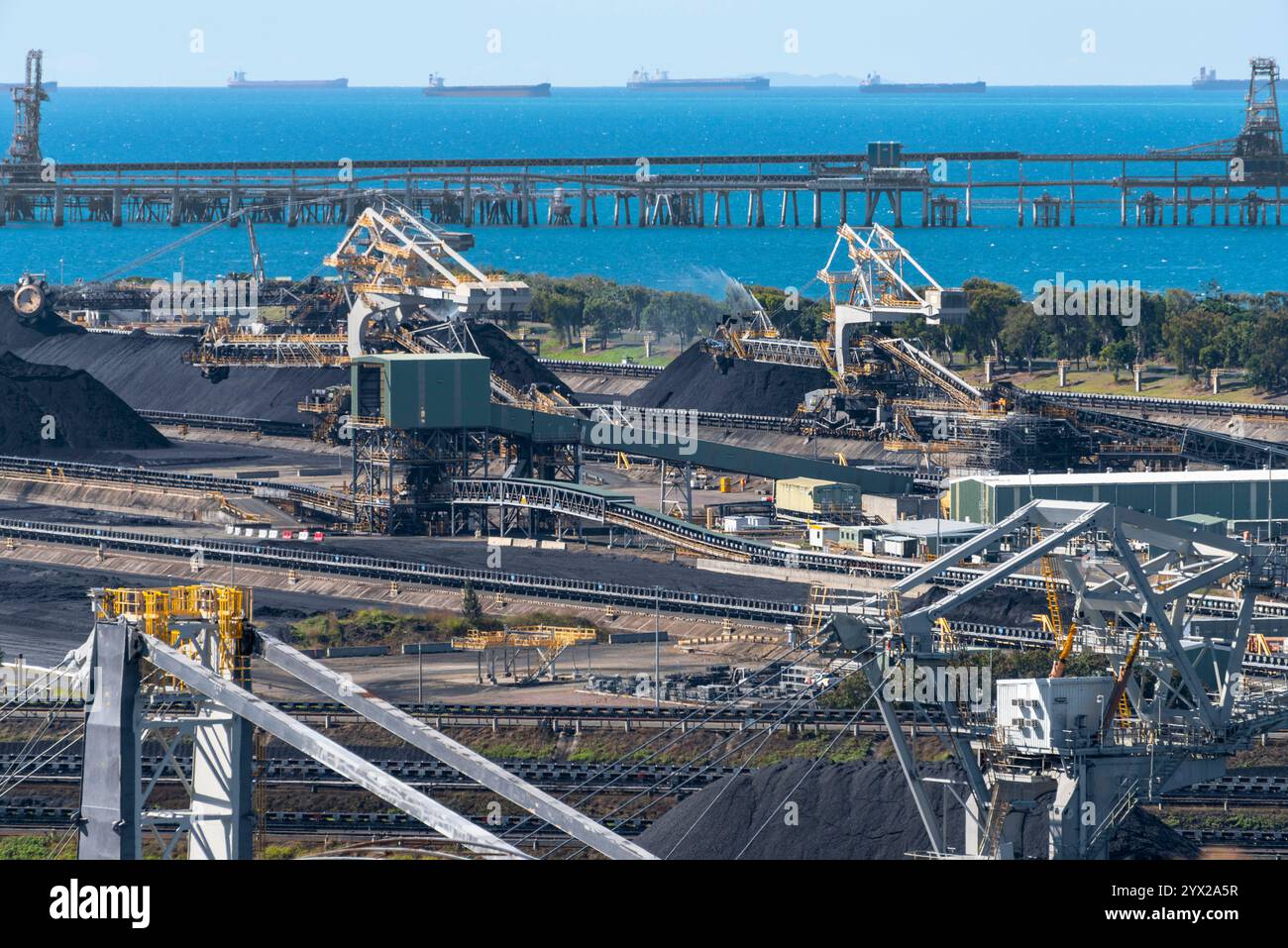 Two coal terminals at the port, Hay Point Coal Terminal (HPCT) and ...