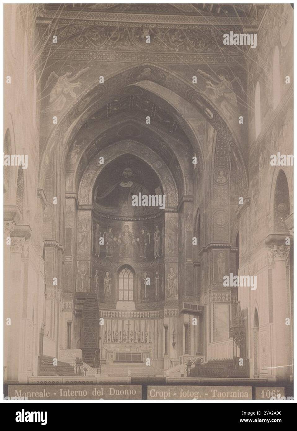 Crupi, Giovanni (1861-1925) - n. 1065 - Monreale - Interno del Duomo ...
