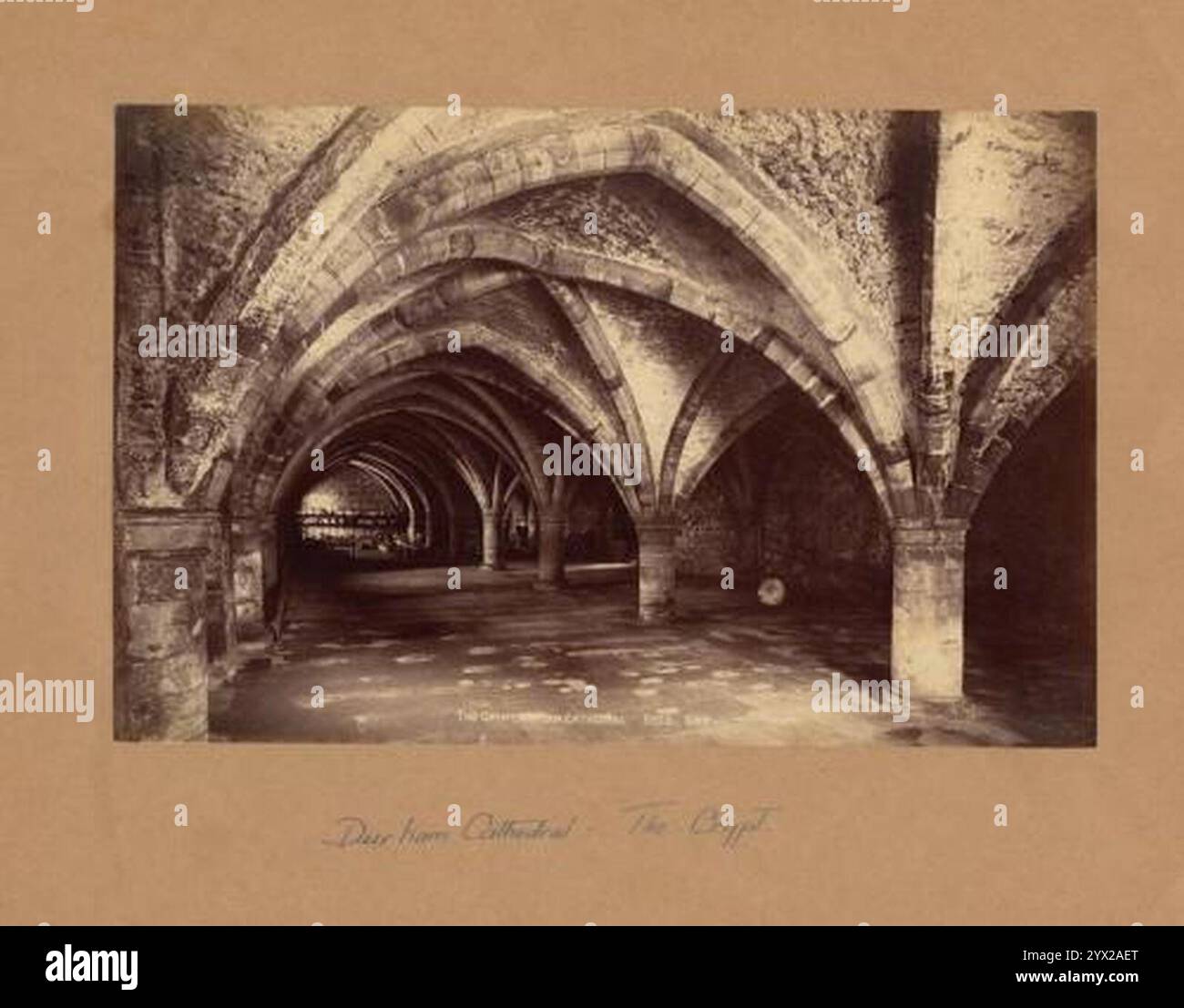 Crypt Durham Cathedral - George Washington Wilson Stock Photo - Alamy