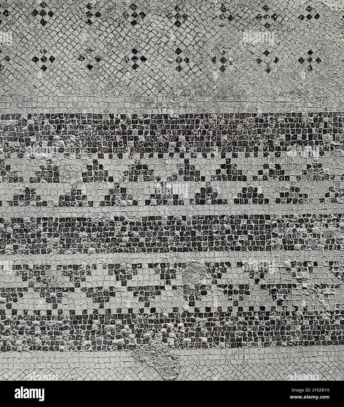 Cubiculum 42 Mosaic House of the Labyrinth Pompeii Stock Photo - Alamy