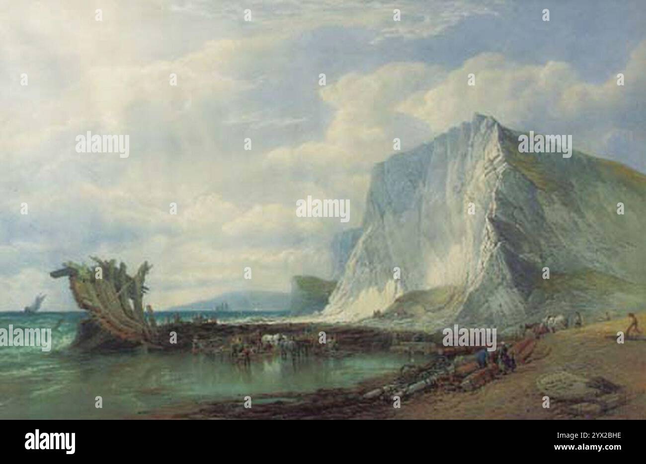 Culver cliff, Isle of Wight, after the wreck 2000 CKS 06289 0060 000 ...