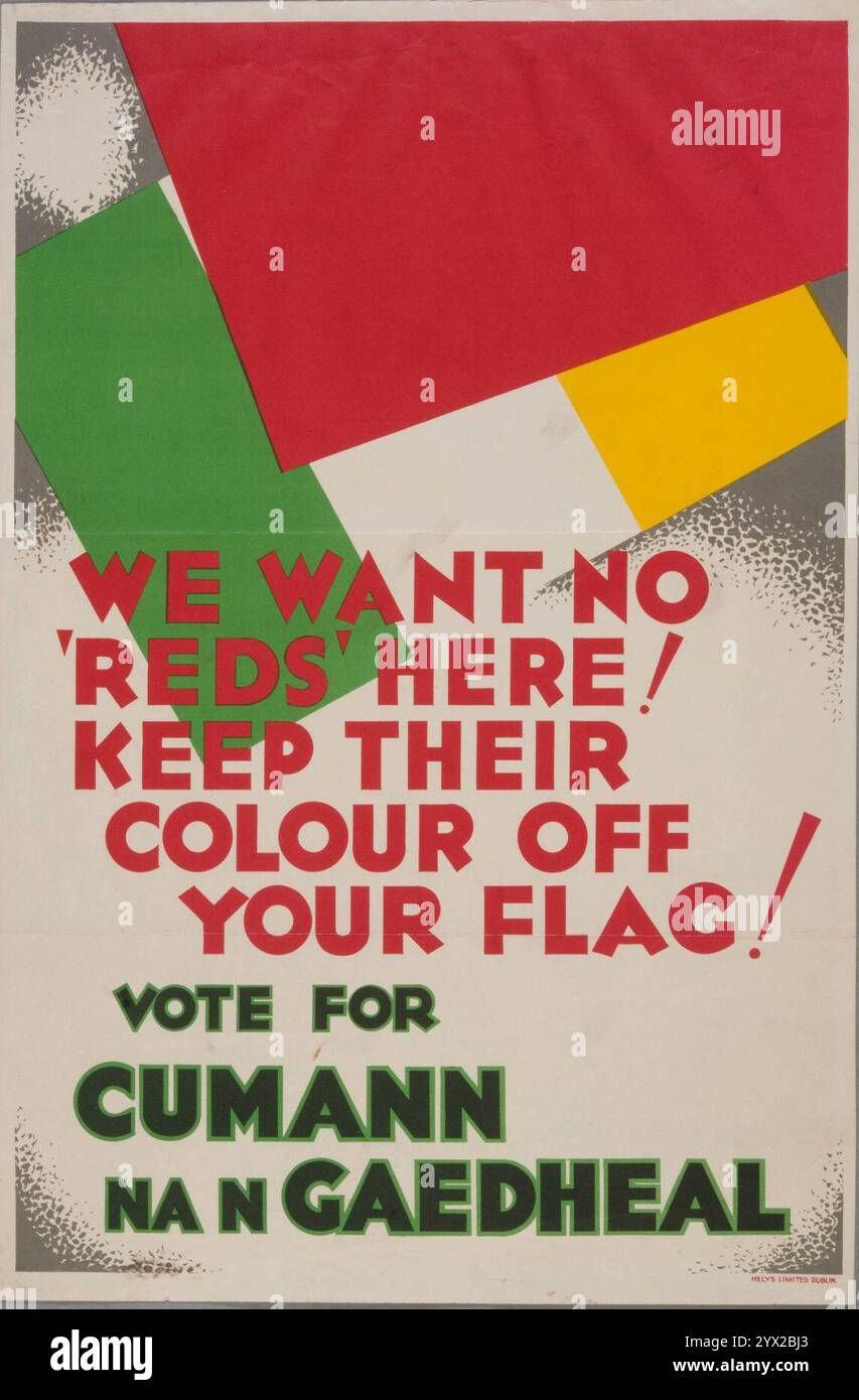 Cumann na nGaedheal anti-communist poster, circa 1932 Stock Photo - Alamy