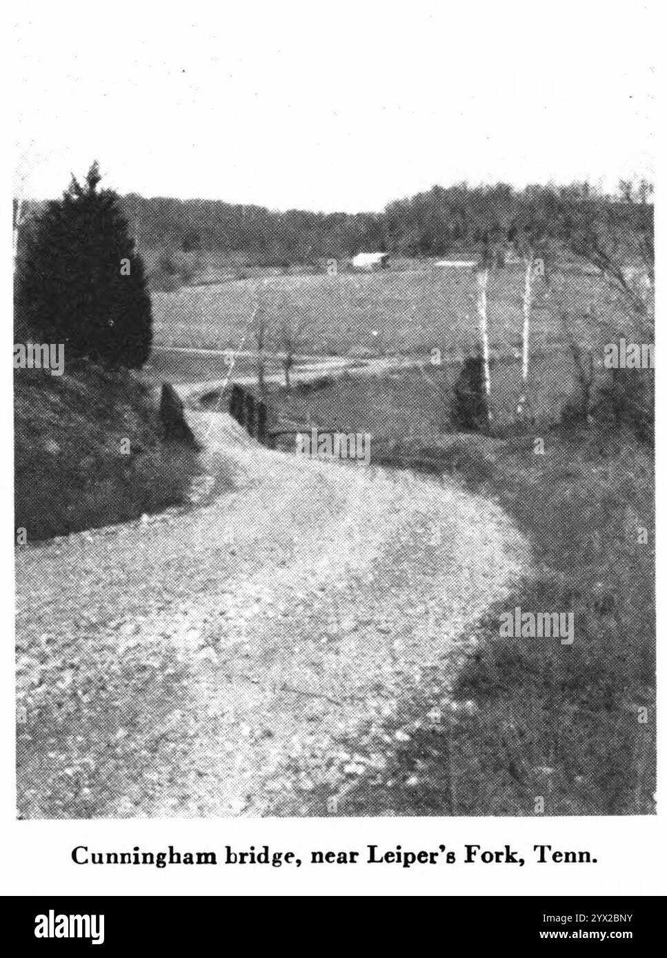 Cunningham Bridge near Leiper's Fork Tennessee photographed circa 1938 ...