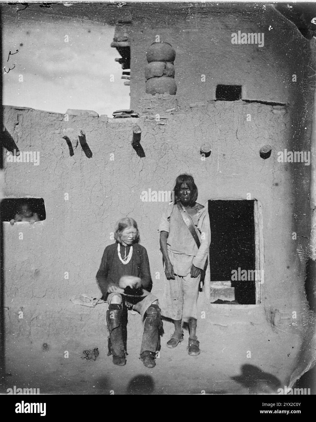 Curbsites of the Zuni Pueblos Albino and Zuni Indians New Mexico 1873 ...