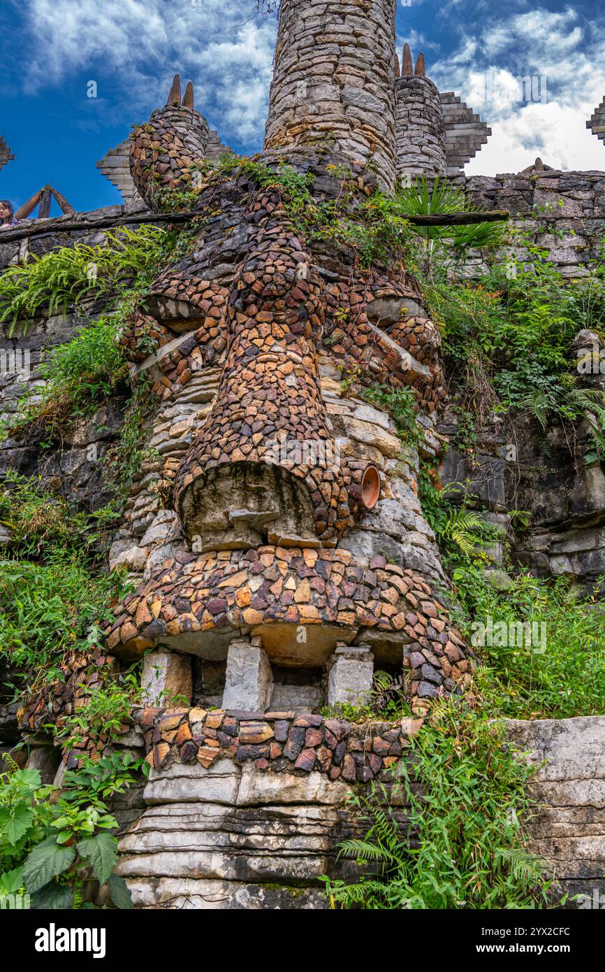 GUIYANG, GUIZHOU, CHINA - AUGUST 15, 2022: Fantastic karst landform ...