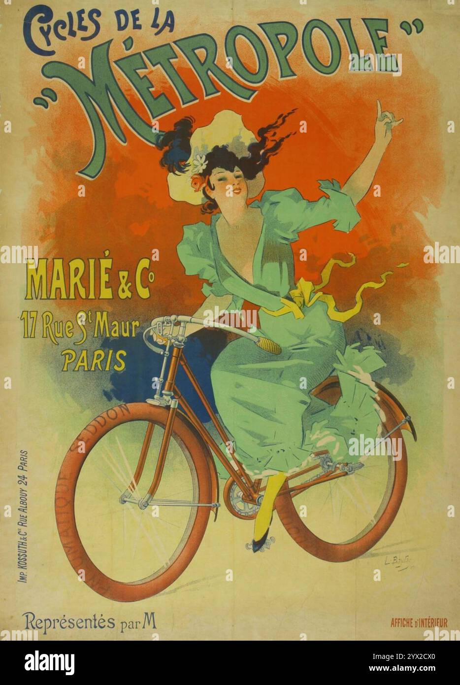Cycles de La Metropole, Lucien Baylac, 1897 Stock Photo - Alamy