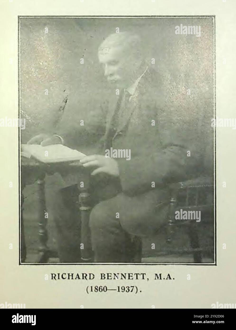 Cyfrol Goffa Richard Bennett (page 5 crop Stock Photo - Alamy