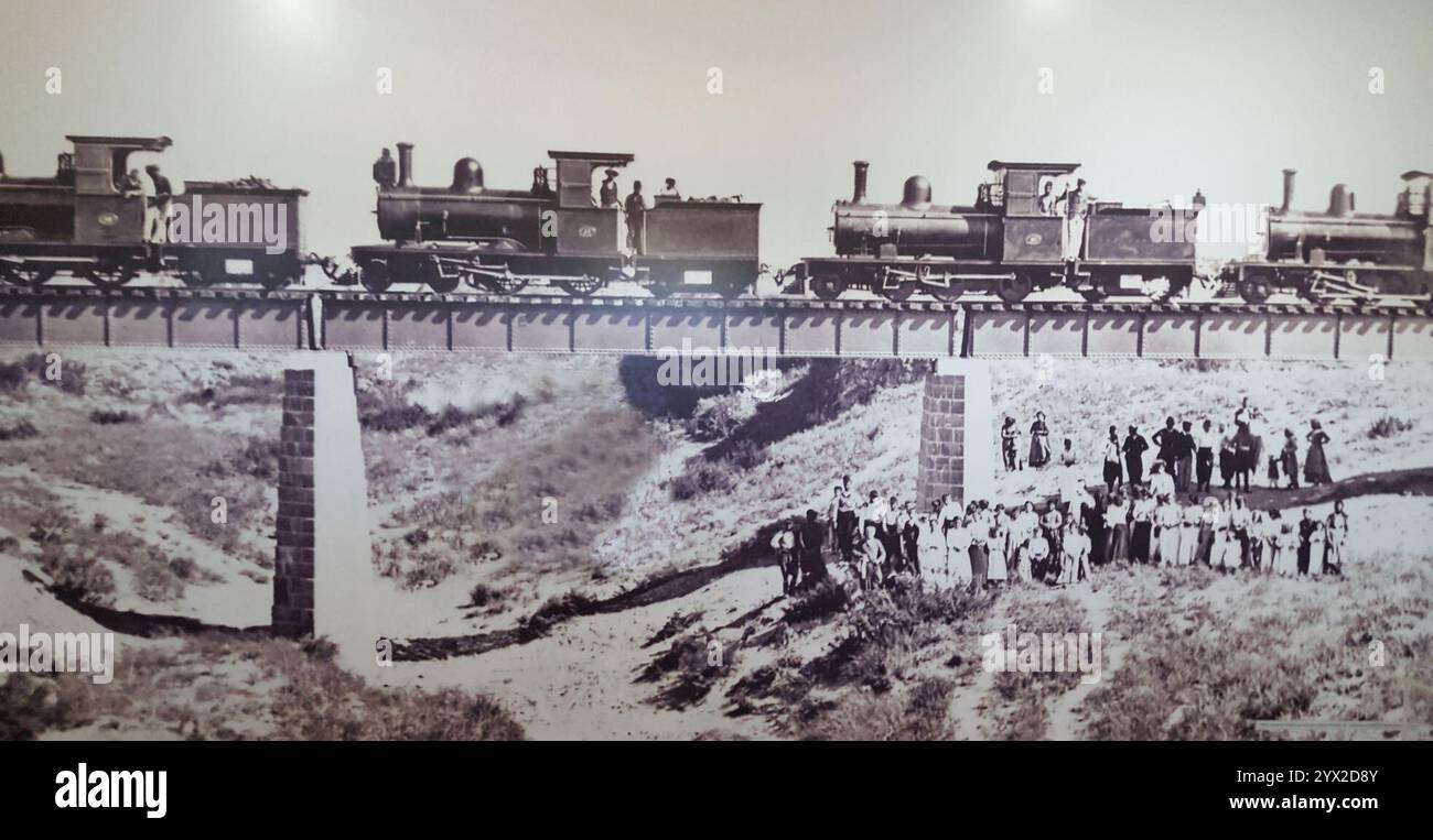 Four new Nasmyth Wilson locomotives on the bridge near Mia Milea Stock ...