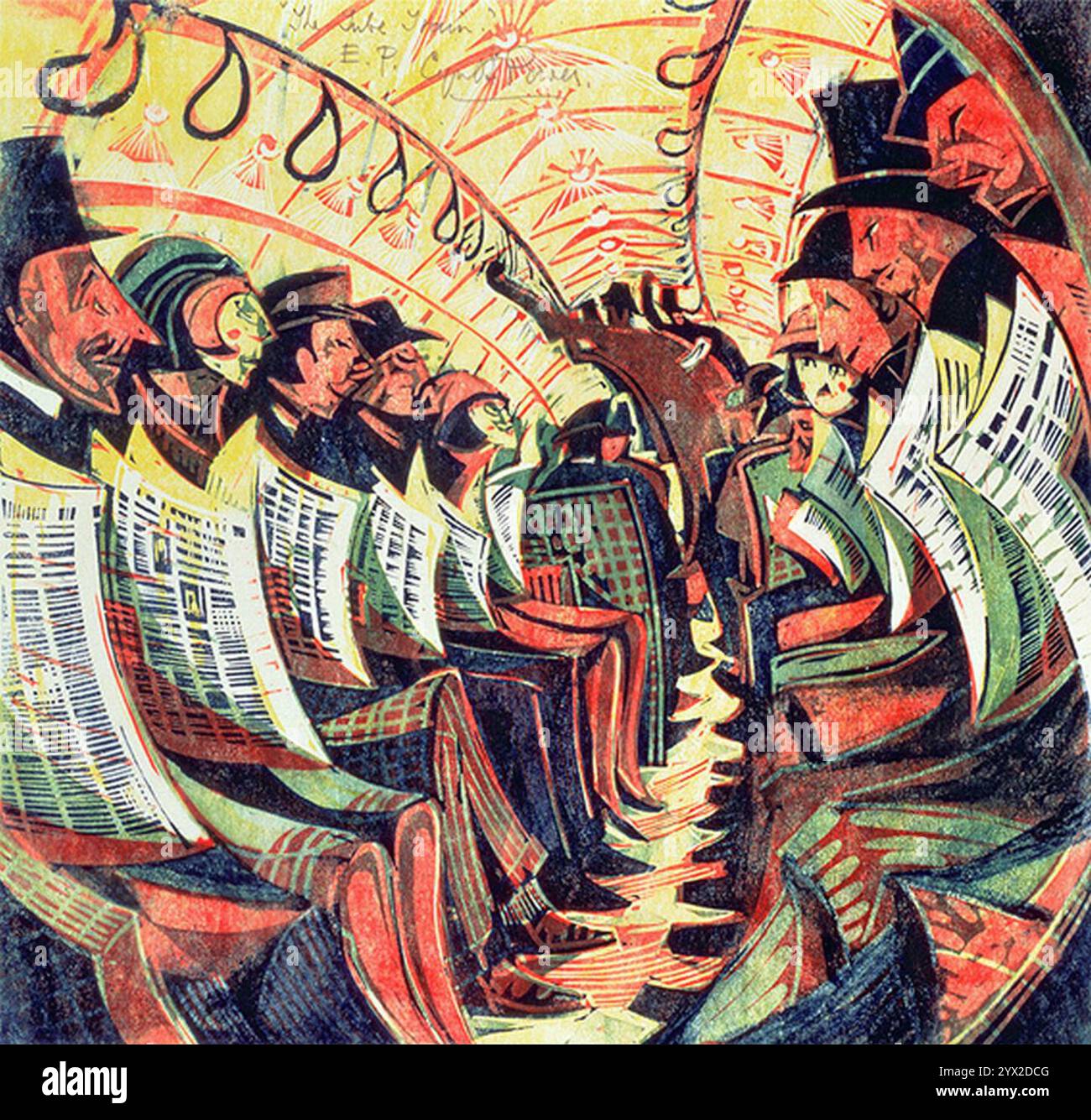 Cyril Power - Tube Train - circa 1934 Stock Photo - Alamy