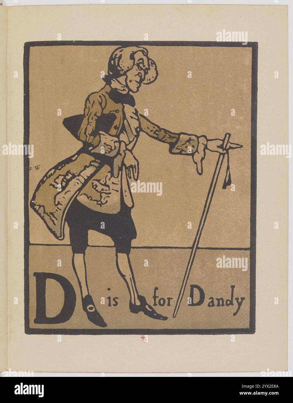 D is for Dandy - An Alphabet by William Nicholson (1899 Stock Photo - Alamy