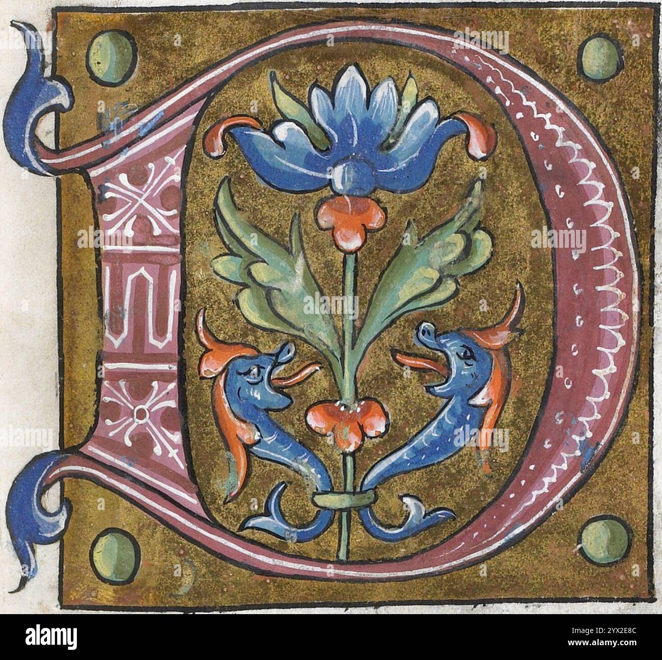 D in art - French - Leaf from Alphabet Book - Walters W20010R - Open ...