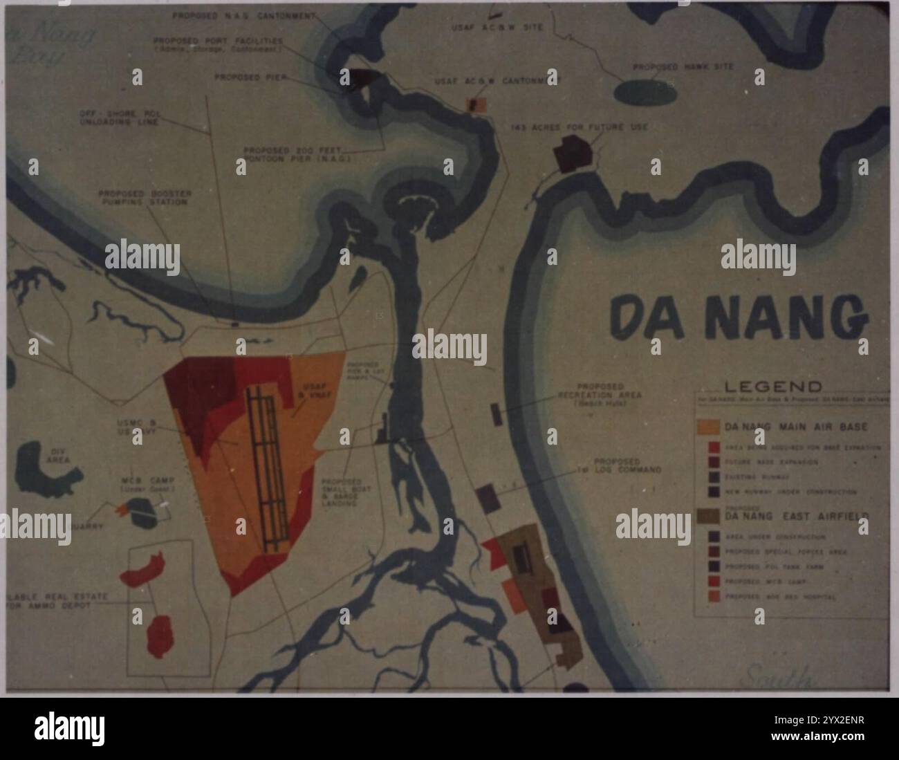 Da Nang base development plan, 13 December 1965 Stock Photo - Alamy