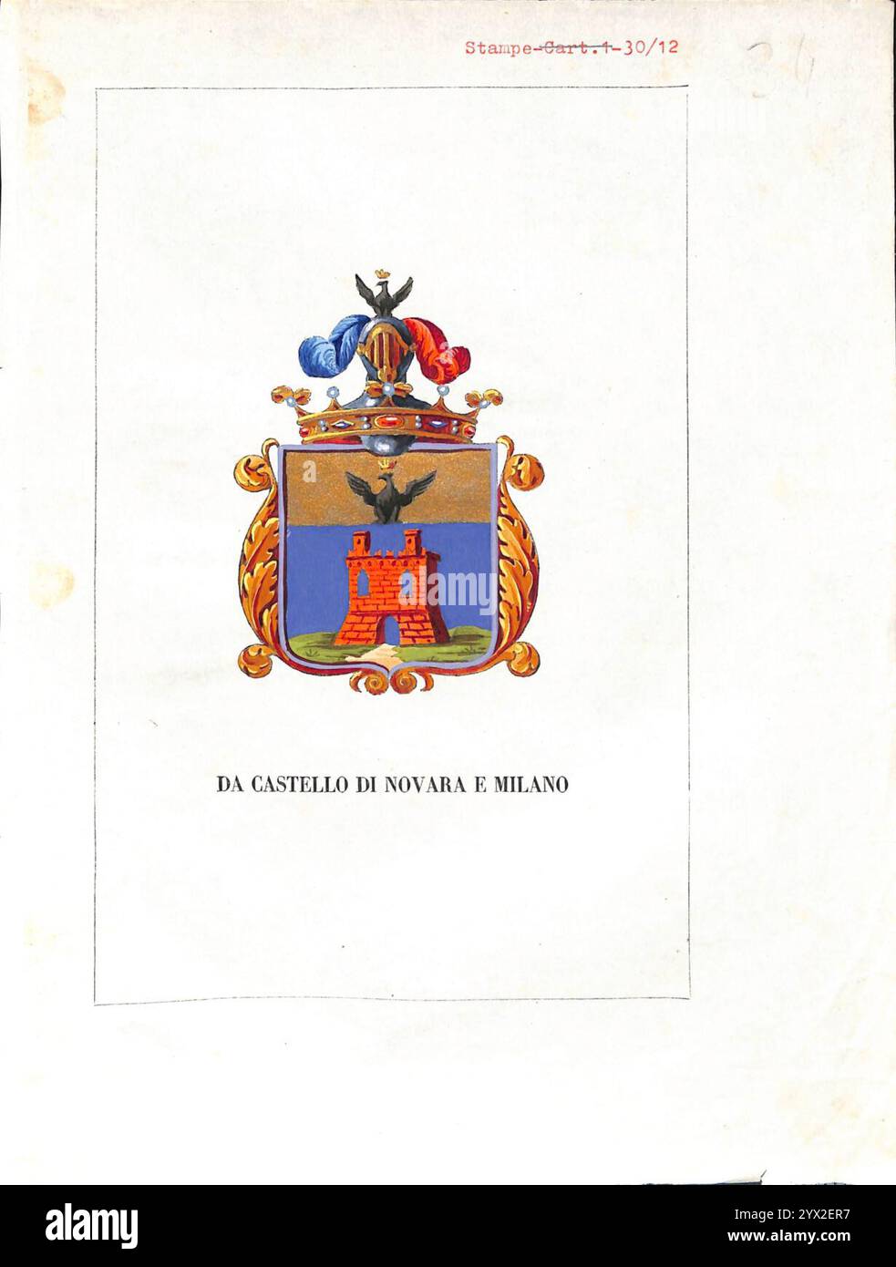 Da Castello di Novara e Milano Stock Photo - Alamy