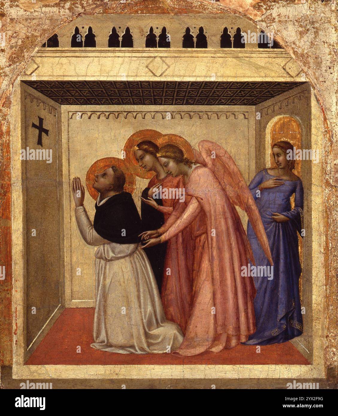 Daddi Bernardo The Temptation Of St Thomas Aquinas Stock Photo Alamy