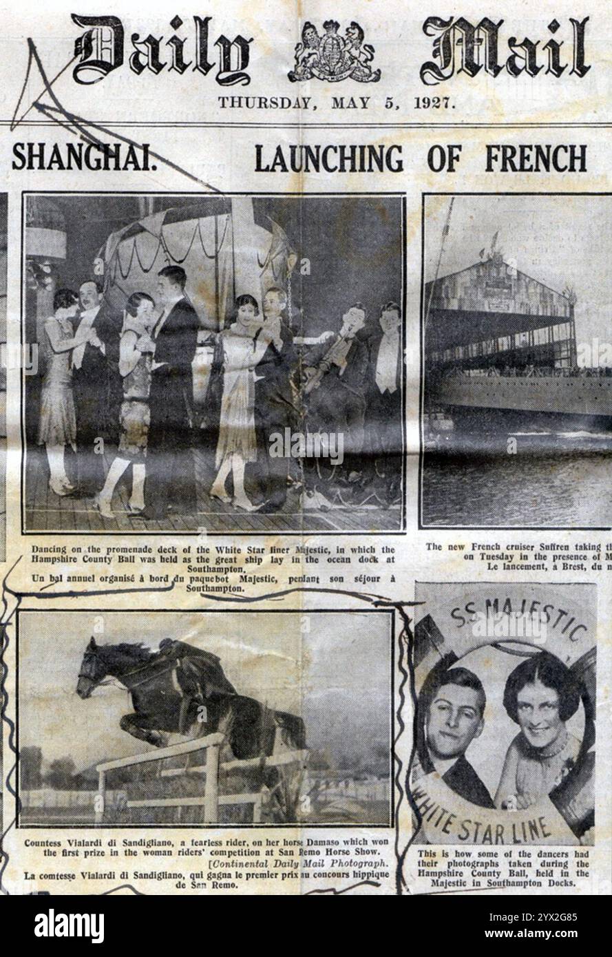 Daily Mail 1925 Stock Photo - Alamy