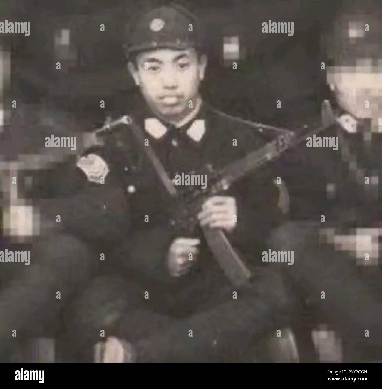 Dalian Communist Police Officer with STG-44 Stock Photo - Alamy