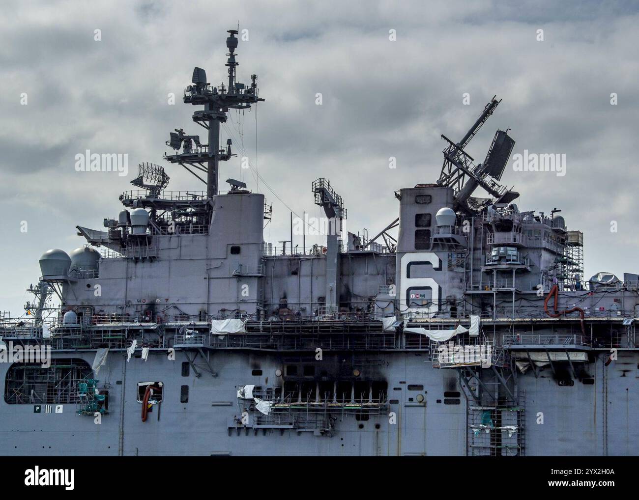 Damage control efforts continue on USS Bonhomme Richard LHD-6 Stock ...