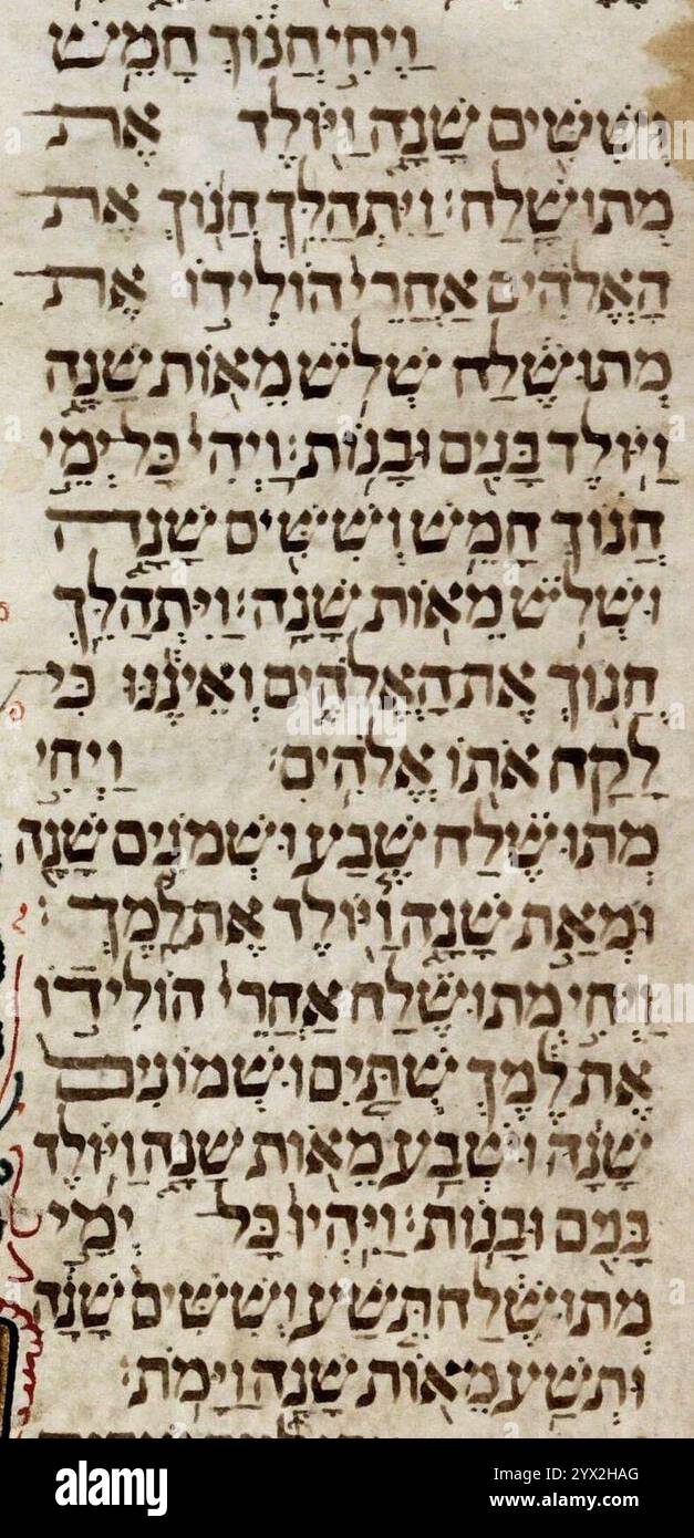 Damascus Pentateuch Ms. Heb. 4°7025 Stock Photo - Alamy