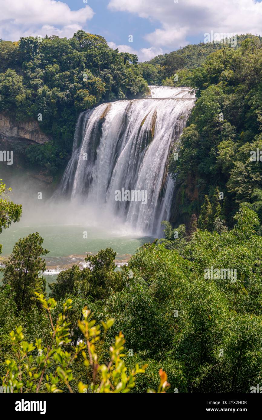 Huangguoshu Waterfall in Guizhou Province, China, background image Stock Photo - Alamy