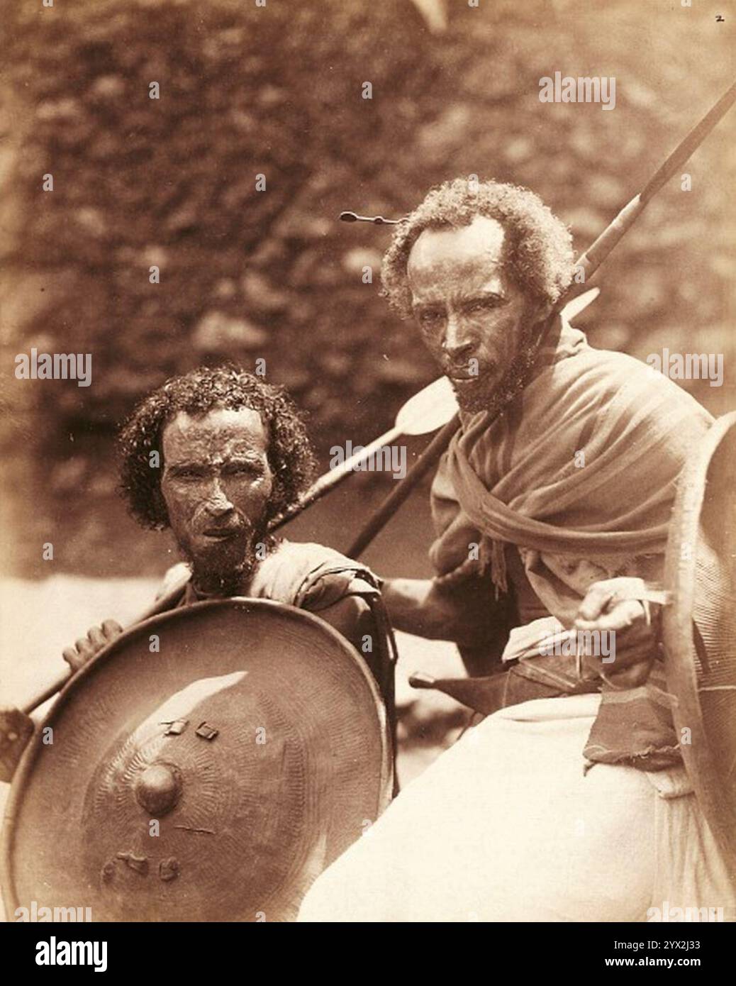 Danakiles de la tribu de Bita. Erer 1888 Stock Photo - Alamy