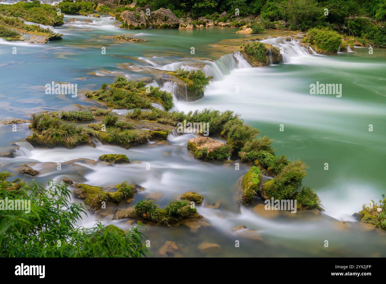 Tianxingqiao area scenery of Huangguoshu waterfalls. Huangguoshu ...