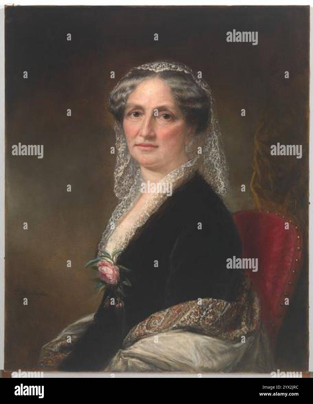 Daniel Huntington - Laura Prime Jay (Mrs. John Clarkson Jay Stock Photo ...