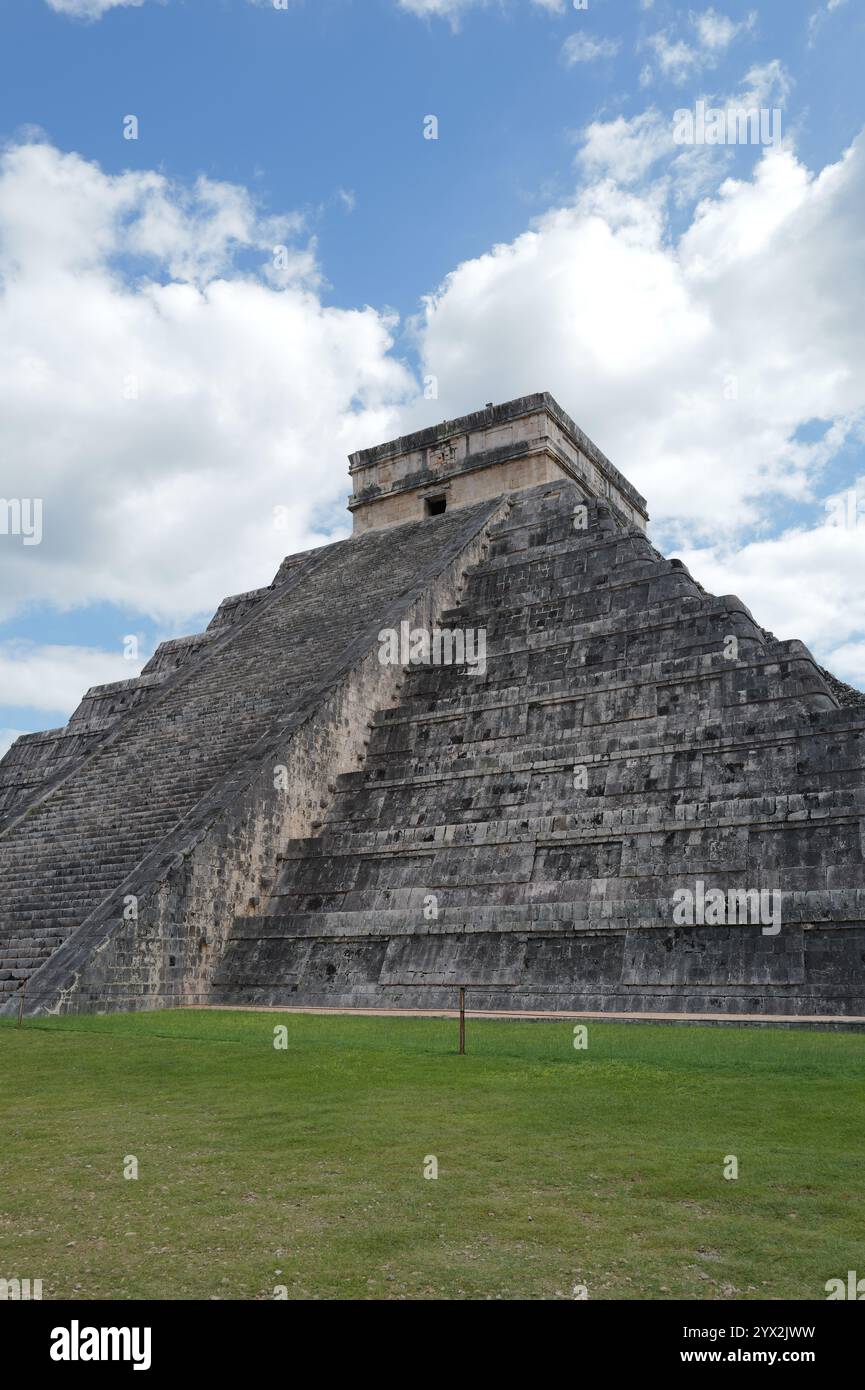 Mayan Chichén-Itzá holy city, now archaeological site, in the heart of ...