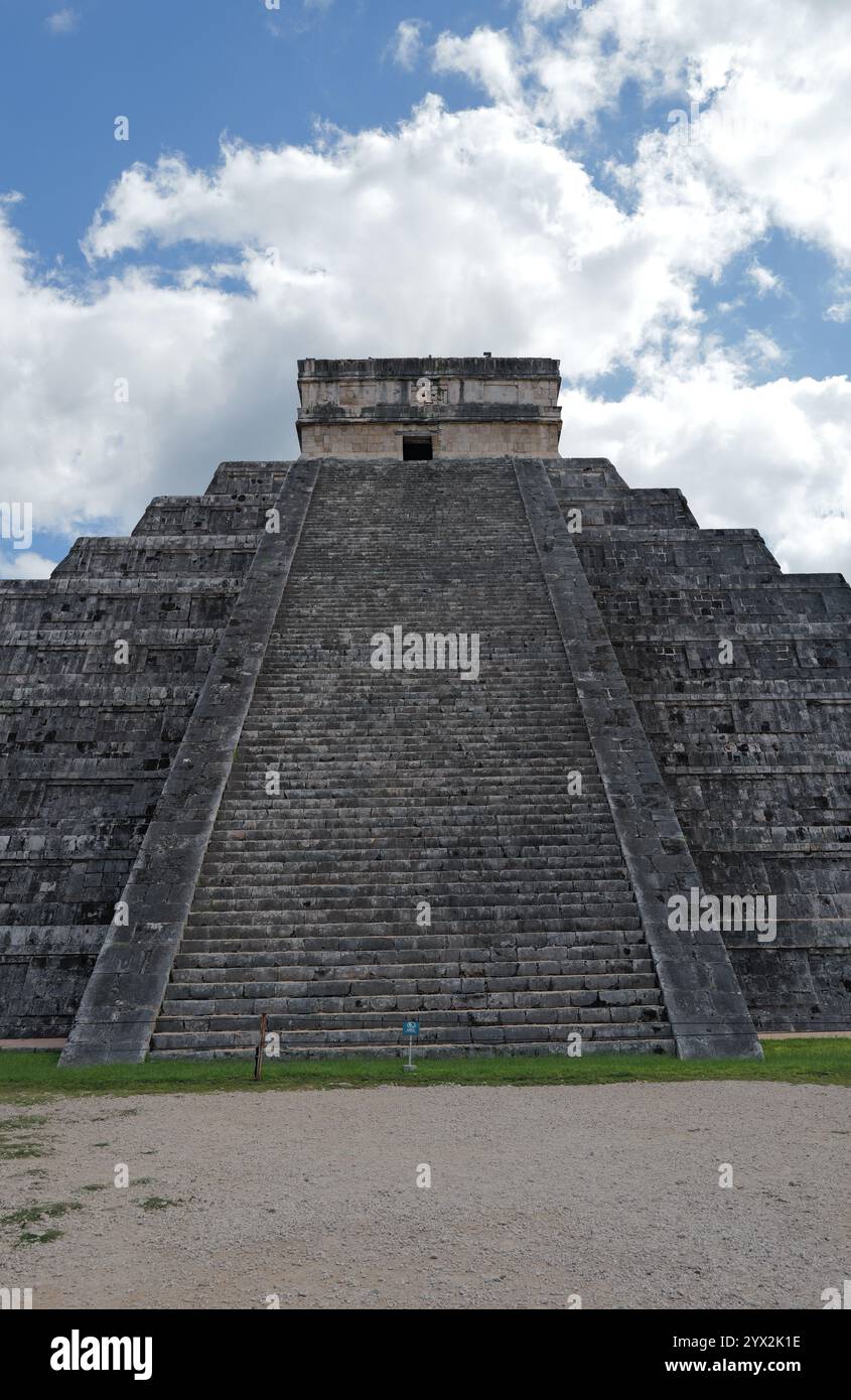 Mayan Chichén-Itzá holy city, now archaeological site, in the heart of ...