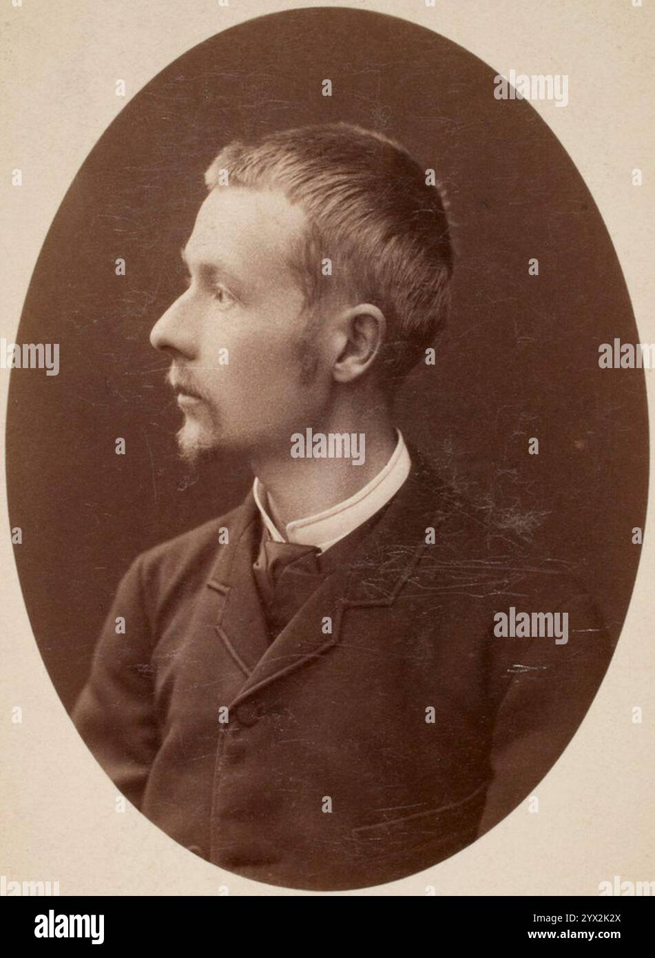 Daniel Nyblin - Portrait photograph of Aukusti Uotila (1881-1886 Stock Photo - Alamy