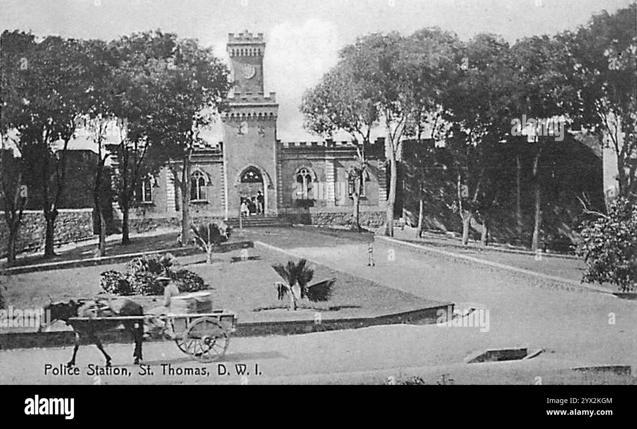 Danish West Indies - Police Station Stock Photo - Alamy