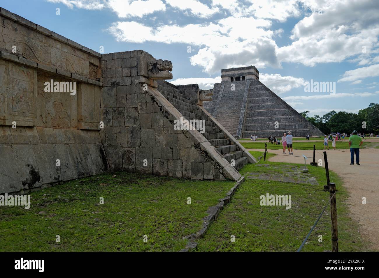 Mayan Chichén-Itzá holy city, now archaeological site, in the heart of ...