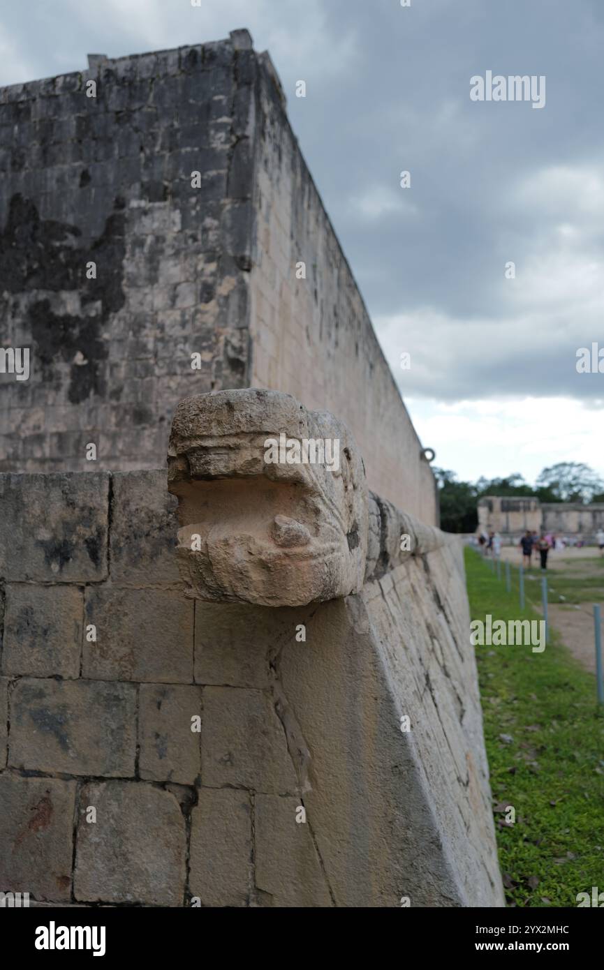 Mayan Chichén-Itzá holy city, now archaeological site, in the heart of ...