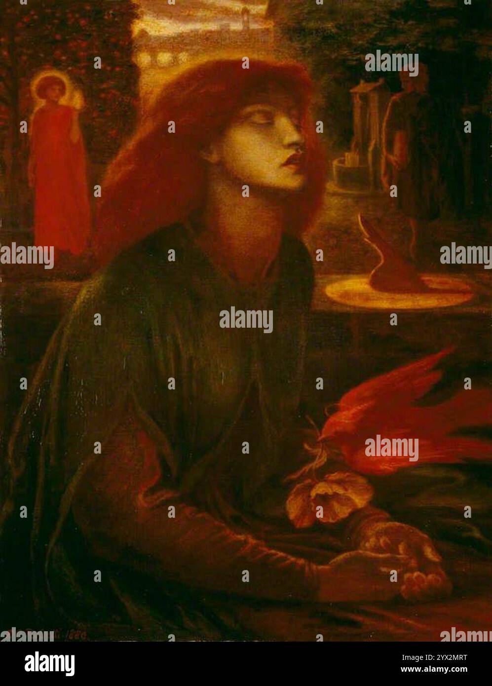 Dante Gabriel Rossetti (1828-1882) - Beata Beatrix Stock Photo - Alamy