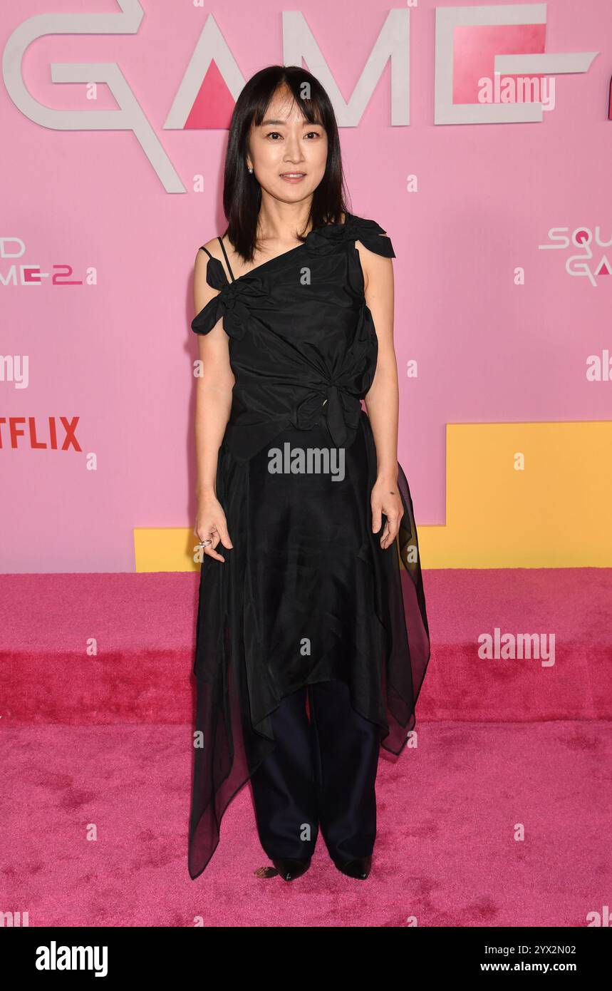 Los Angeles, Ca. 12th Dec, 2024. Kim Ji-yeon at the Netflix Squid Game ...