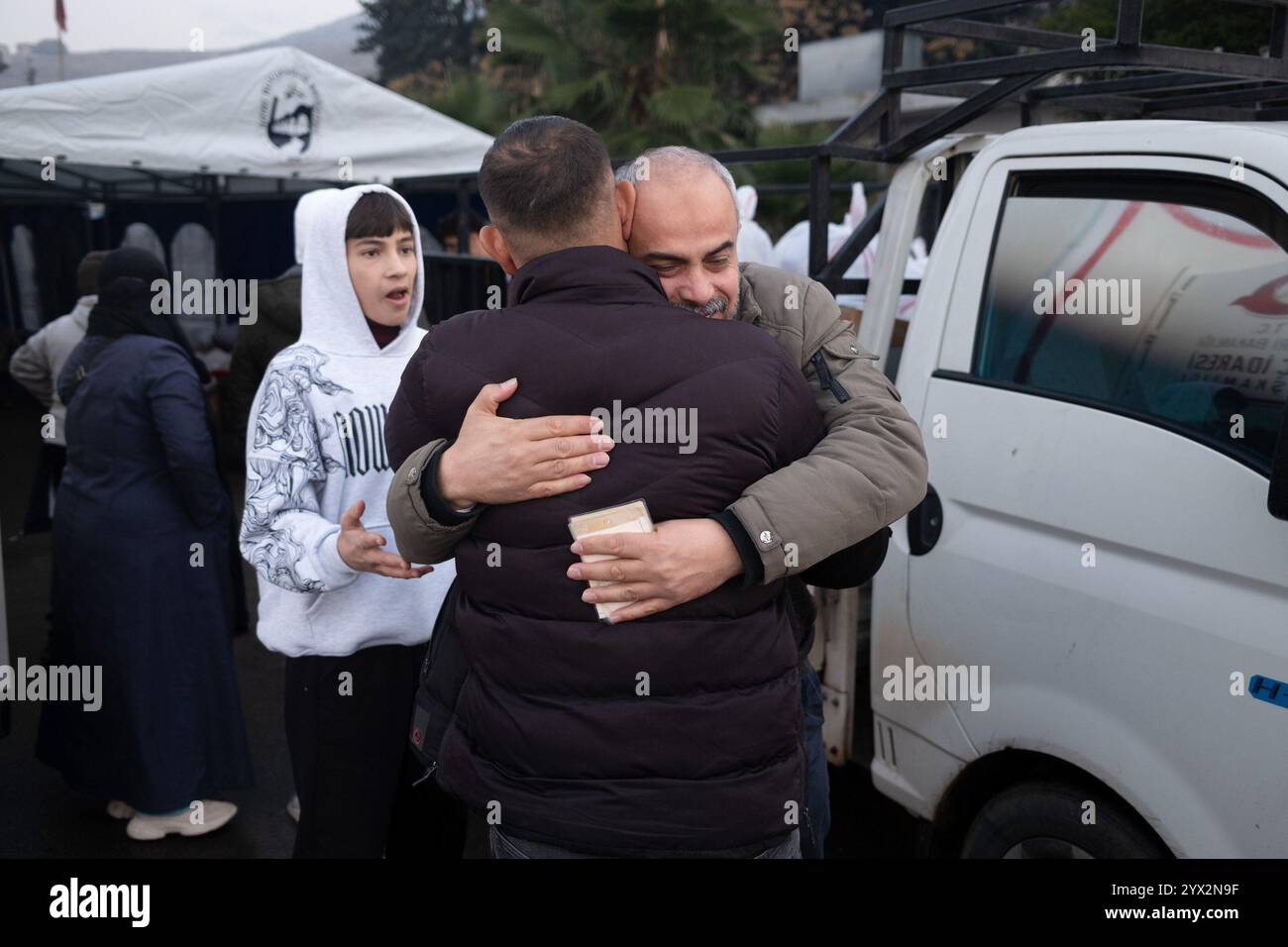A father sending off his son to Syria. On December 8, 2024, Islamist ...