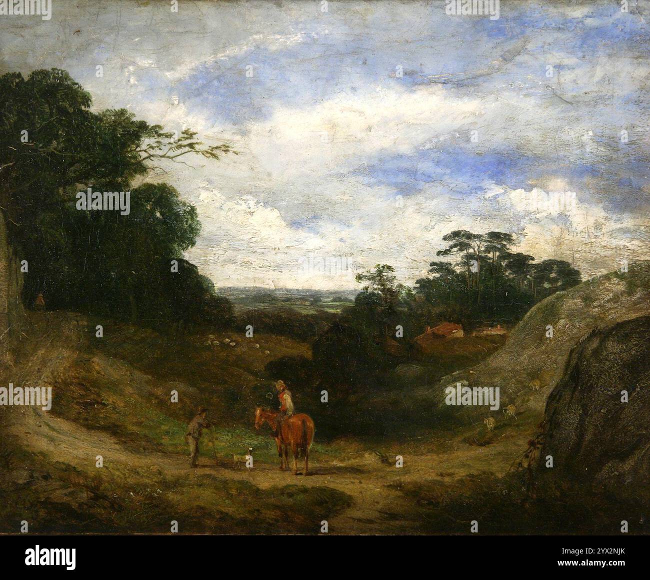 David Cox (I) or David Cox (II) - Landscape with Shepherd Stock Photo ...