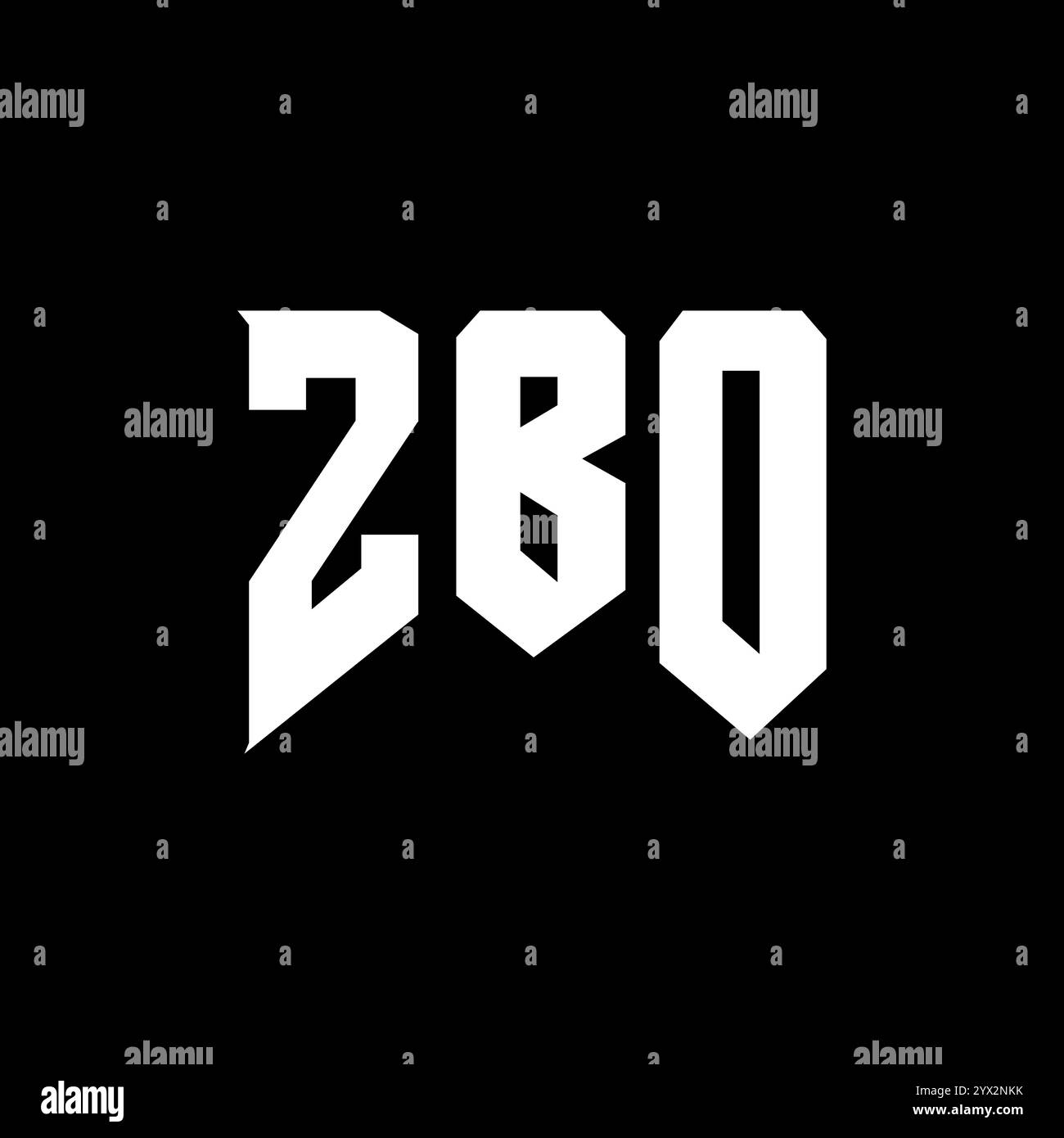 Zbo minimalist logo Stock Vector Images - Alamy