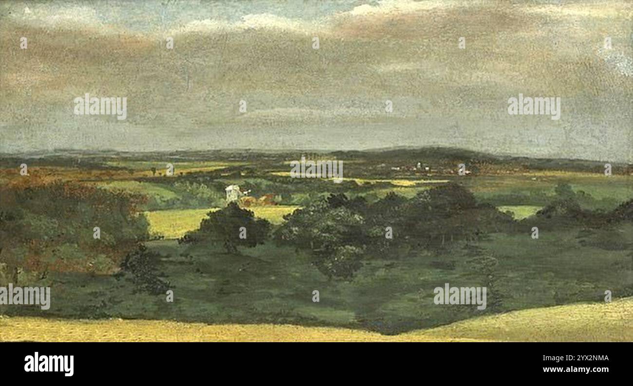 Dedham Vale with Brantham Mill and Haystacks by John Constable, c.1809 ...