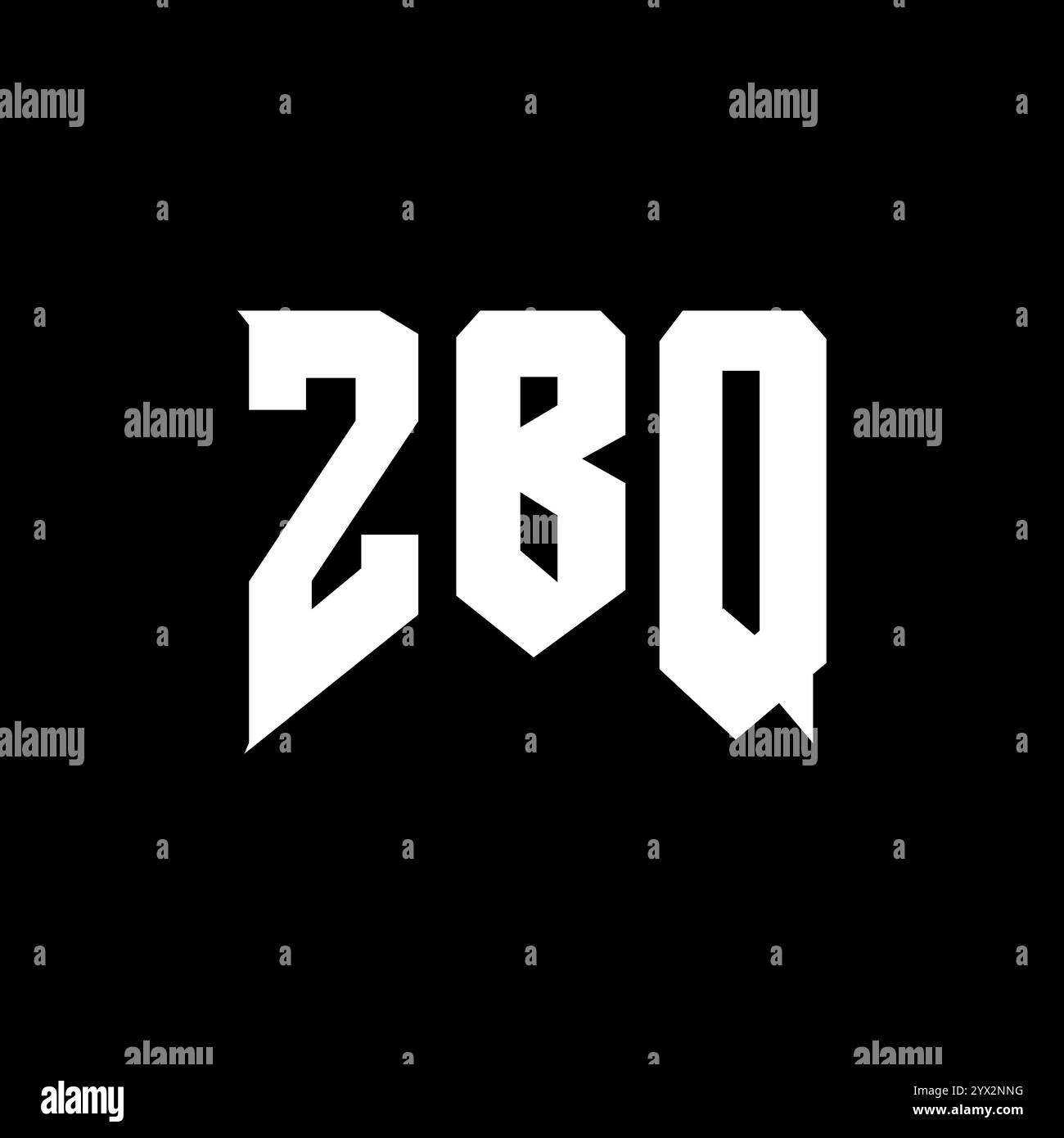 Zbq logo design hi-res stock photography and images - Alamy