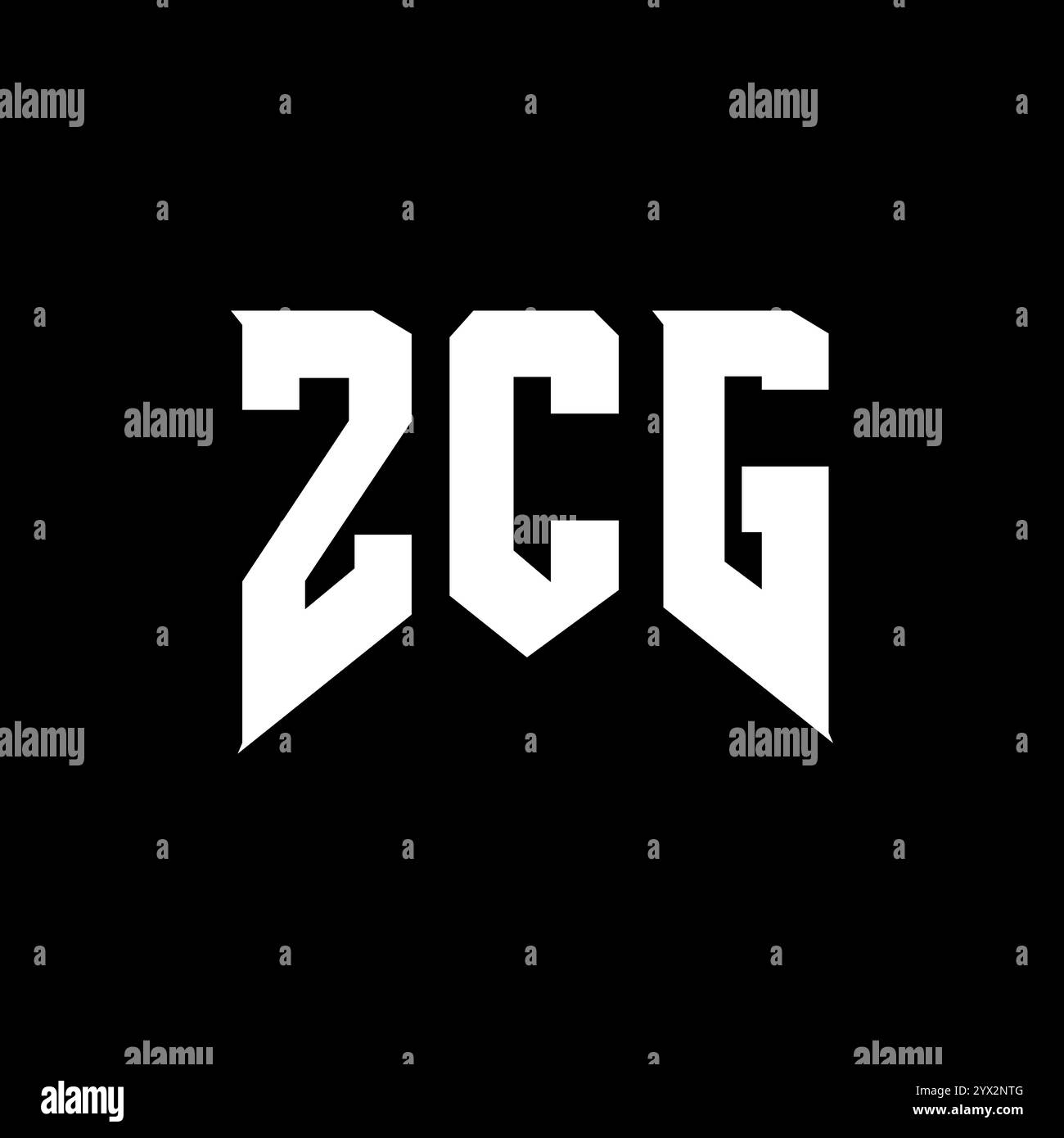 ZCG letter logo design for technology company. ZCG logo design black ...