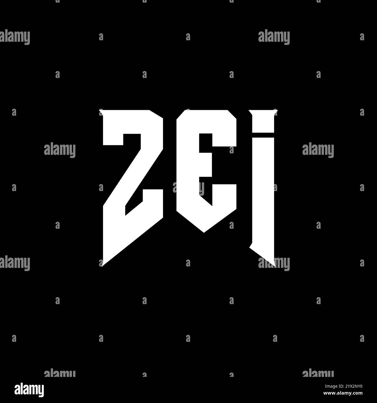ZEI letter logo design for technology company. ZEI logo design black ...
