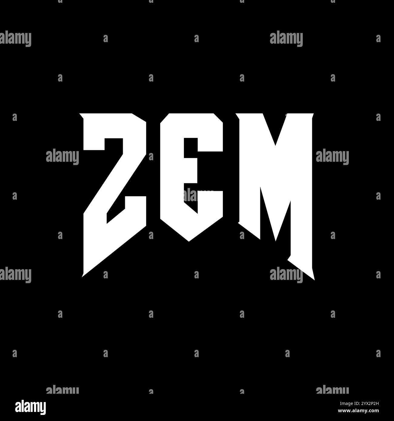 ZEM letter logo design for technology company. ZEM logo design black ...